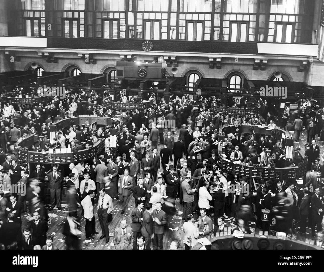 New York, New York: December 8, 1941 The floor of the New York Stock ...