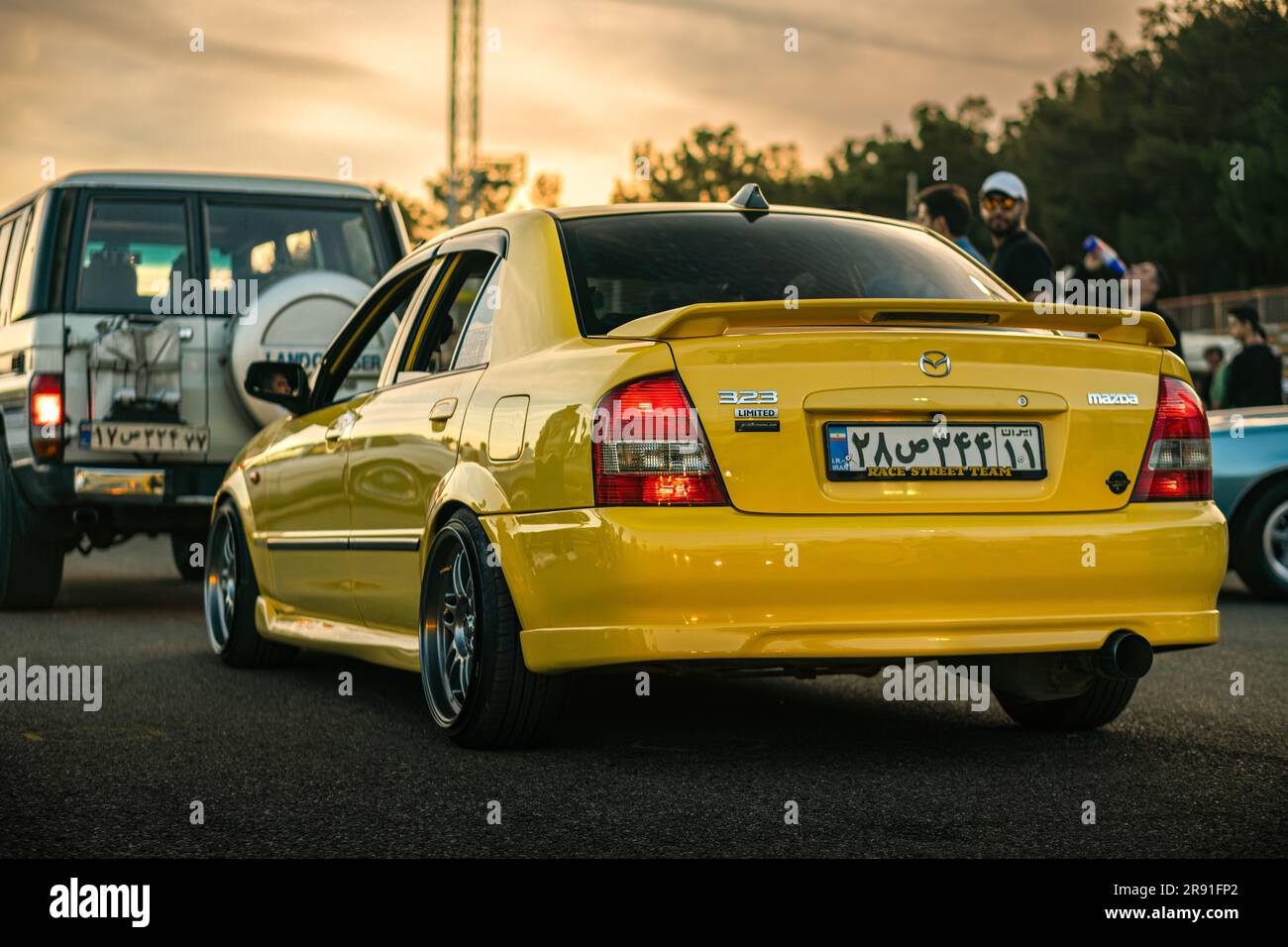 mazda 323 speed protege Stock Photo - Alamy
