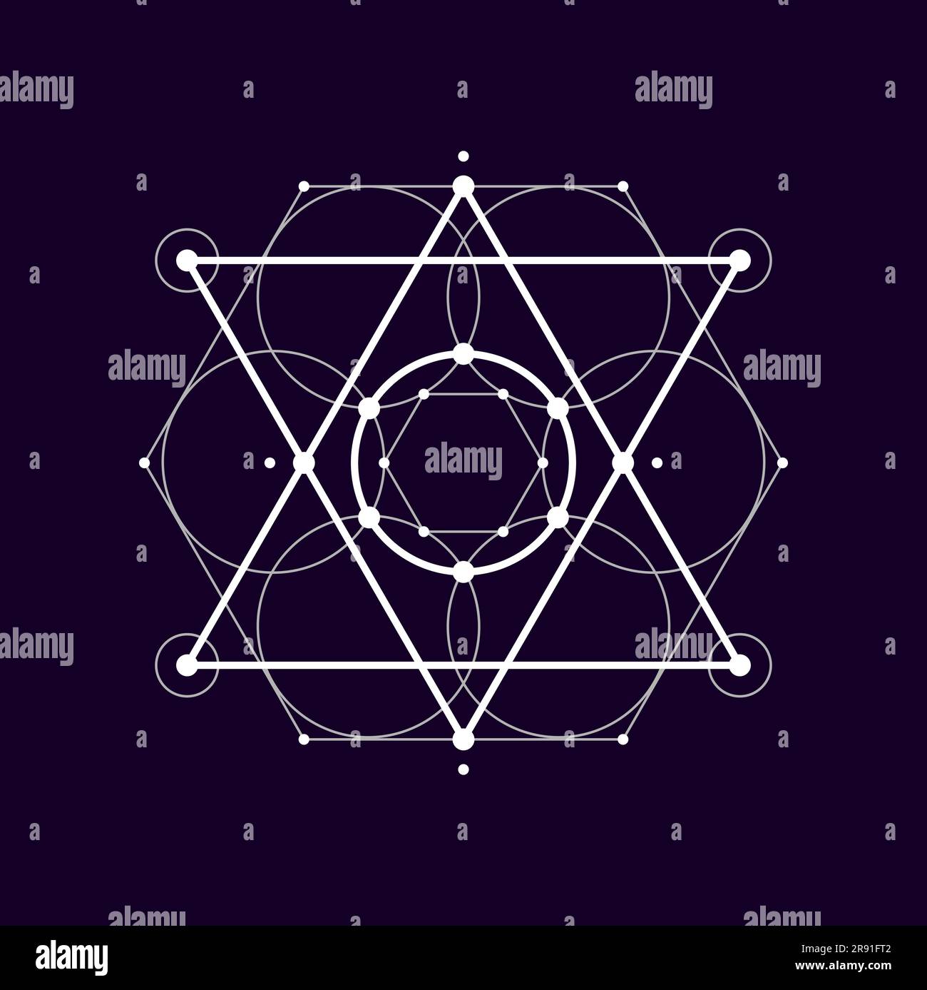 Mystical tribal geometric shape, mystery magic esoteric symbol, boho ...