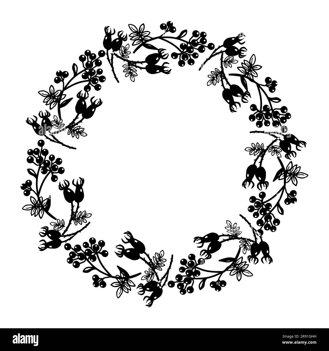 Wreath clip art Stock Vector Images - Alamy