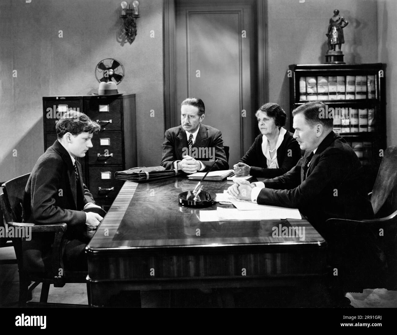 Young woman employee boss Black and White Stock Photos & Images - Alamy