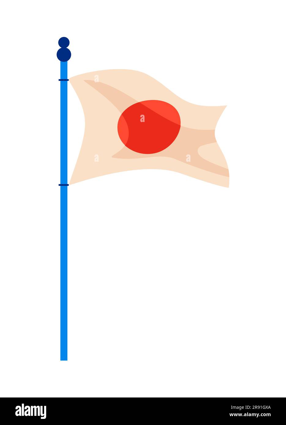 Japanese flag - modern flat design style single isolated image Stock ...