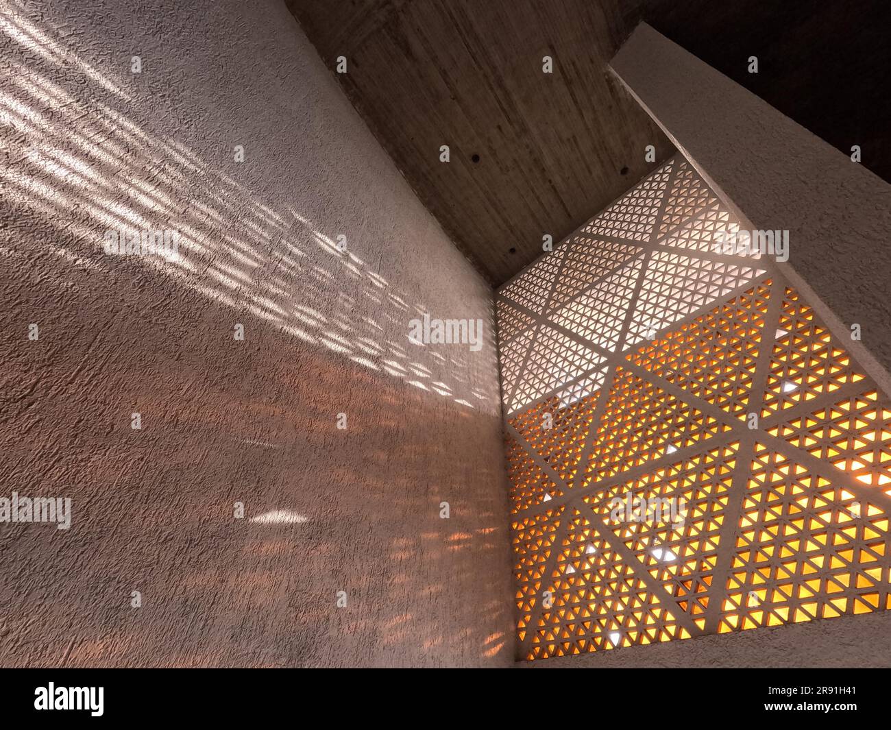 interior church projected light mexican architecture Stock Photo - Alamy