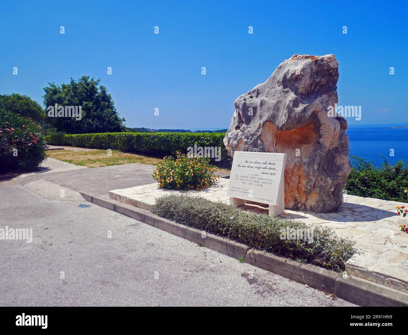 Croatia, Viewpoint Odmoriste Duboka Ljut near Dubrovnik Stock Photo - Alamy