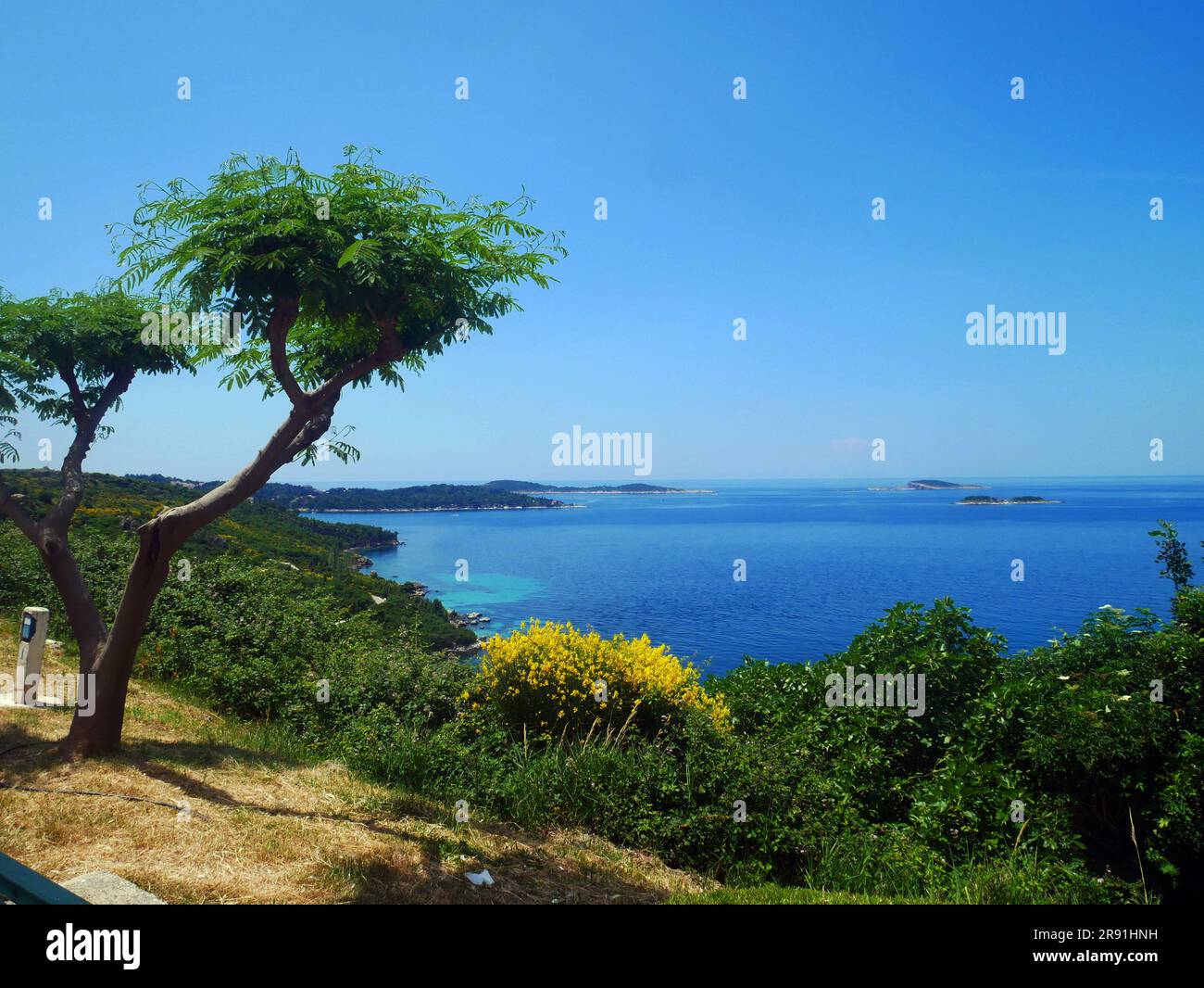 Croatia, Viewpoint Odmoriste Duboka Ljut near Dubrovnik Stock Photo - Alamy