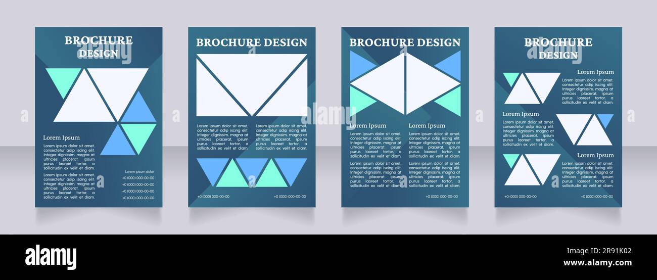 Cyber investigation solutions blank brochure layout design Stock Vector ...