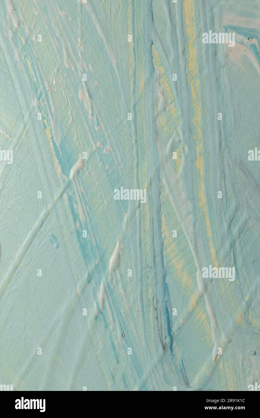 Abstract paint strokes and smudges background. Pastel green, white ...