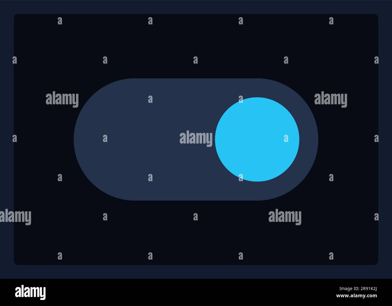 Active Toggle Button Ui Element Template Editable Isolated Vector Dashboard Component Flat