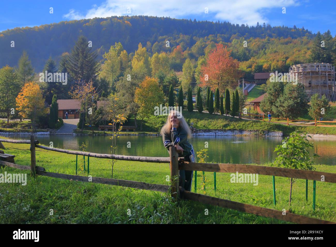 The photo was taken in the Carpathian village of Opaka. The picture ...