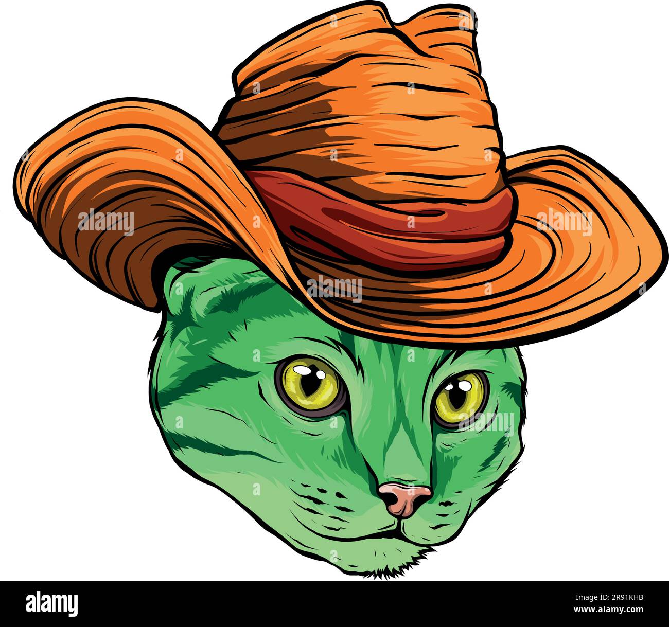 Cowboy festive graphic Cut Out Stock Images & Pictures - Alamy