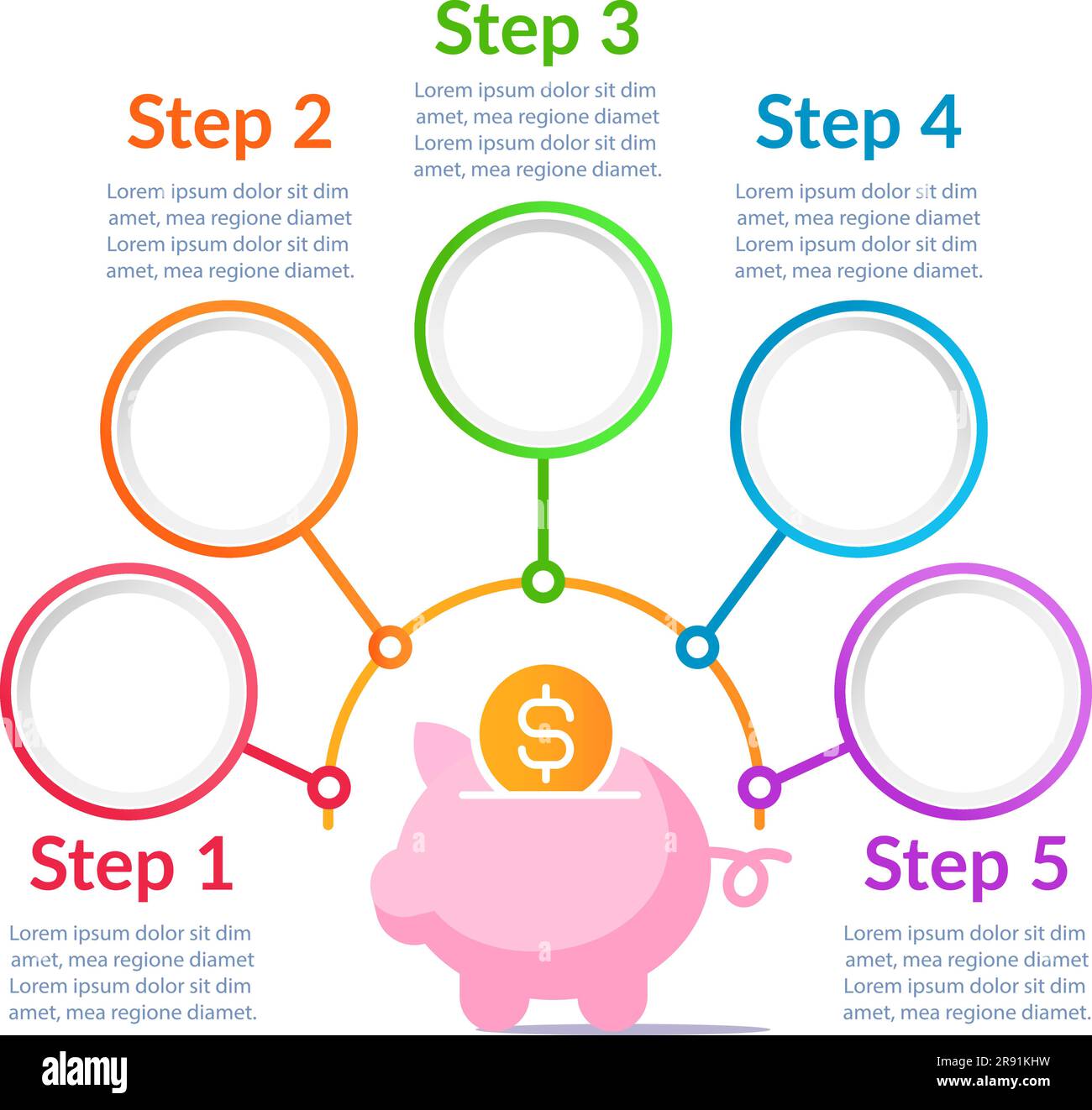 Investment portfolio infographic chart design template Stock Vector ...
