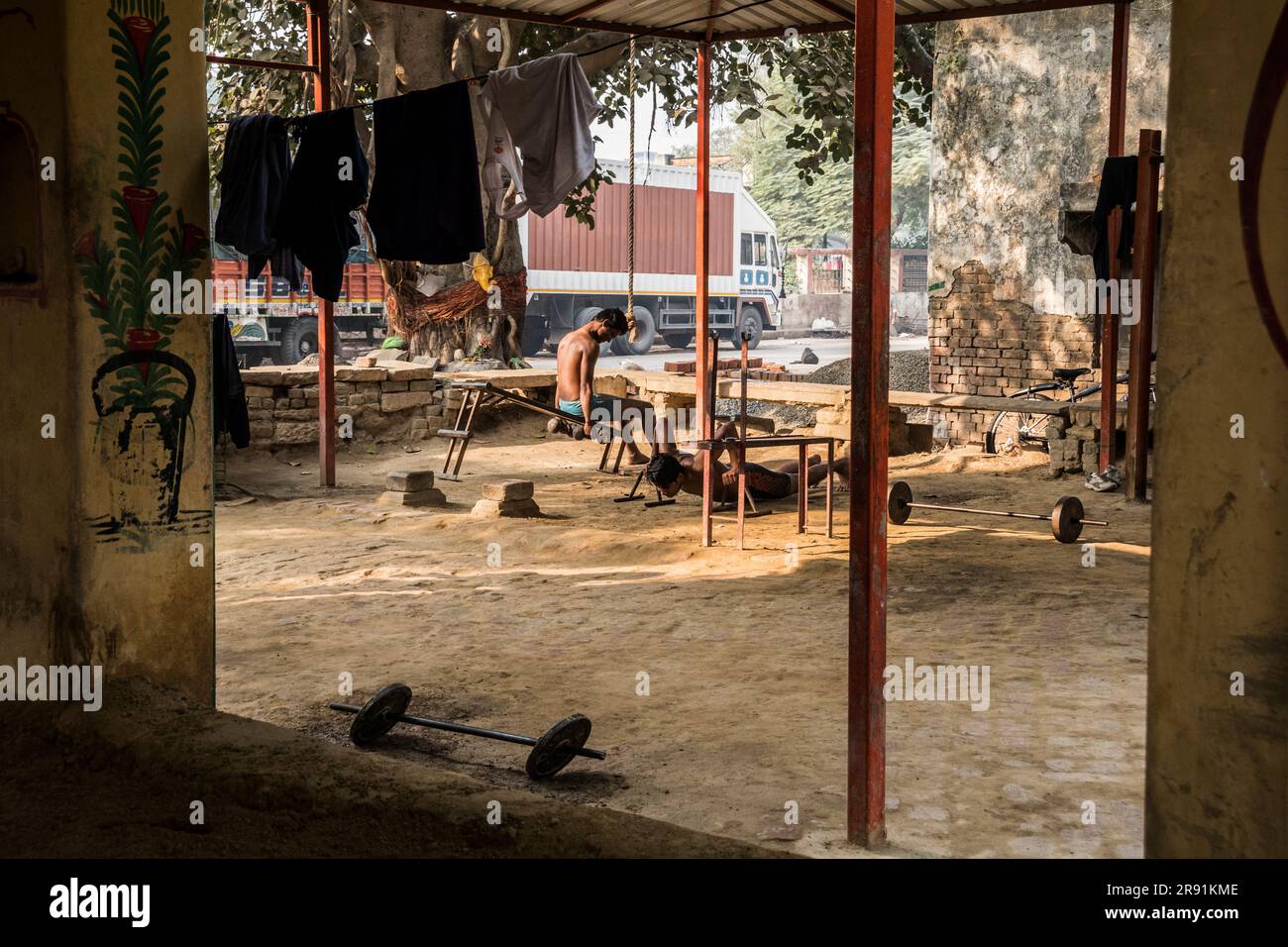 Kushti wrestlers train at an Akhara in Varanasi, India Stock Photo - Alamy