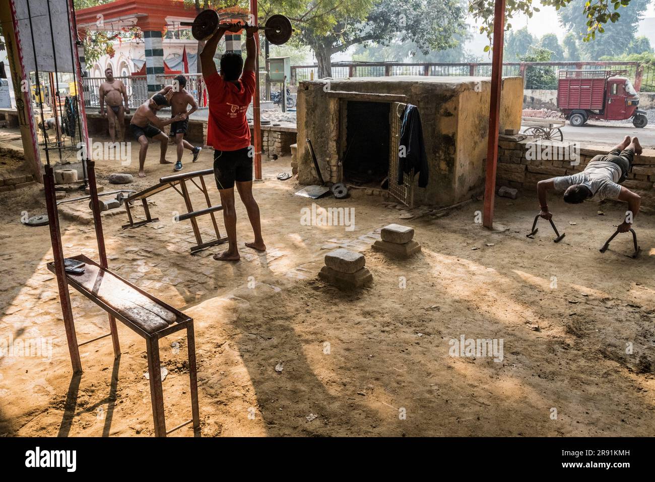Kushti wrestlers train at an Akhara in Varanasi, India Stock Photo - Alamy