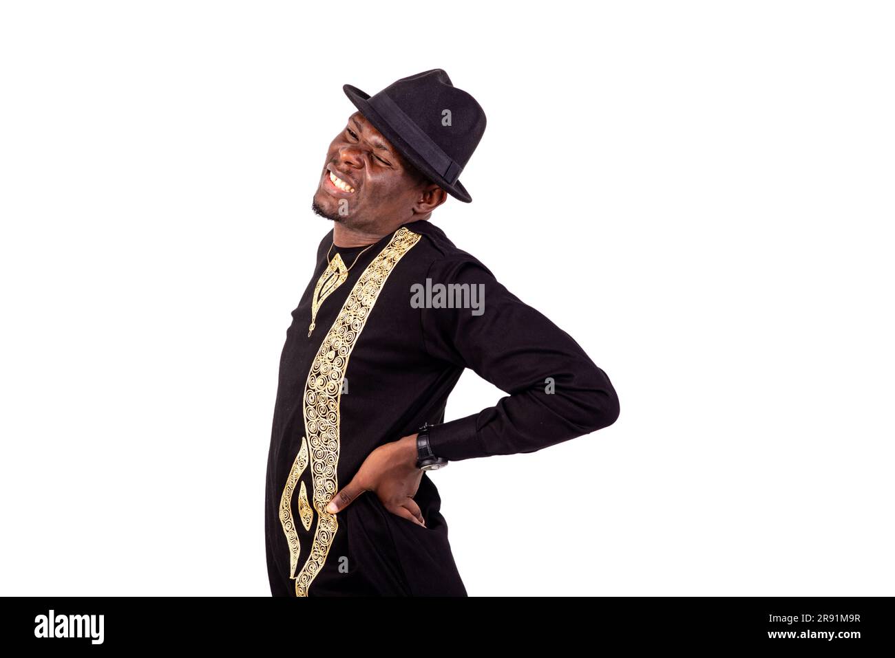 African man back pain working hi-res stock photography and images - Alamy