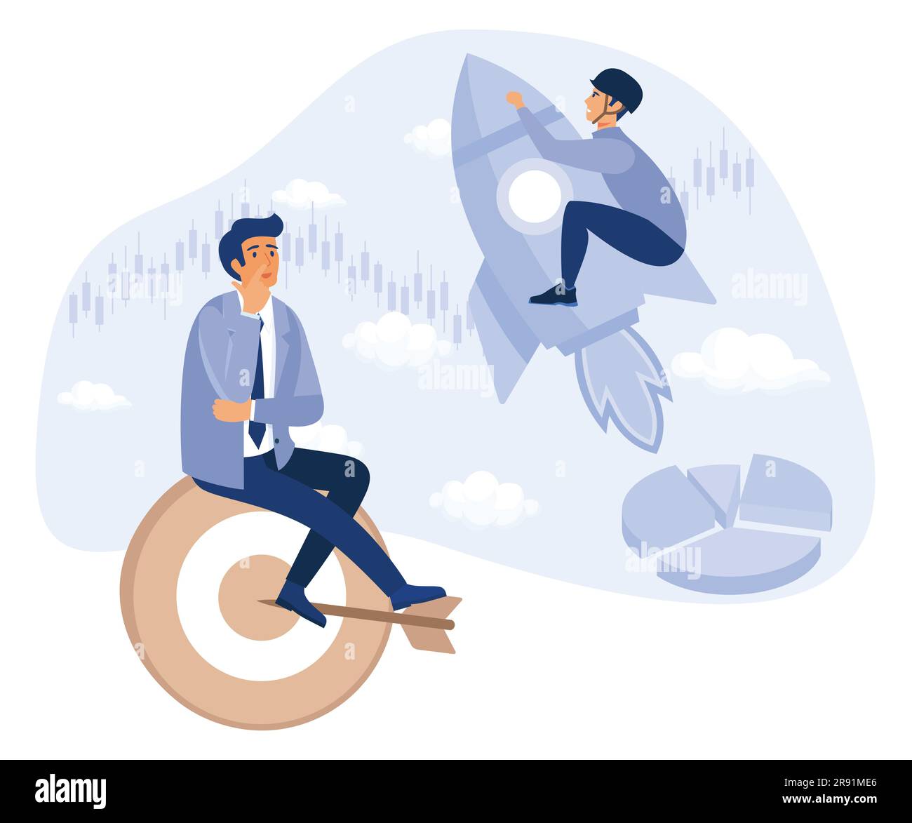 Startup development concept, Business incubator, data initiative, white ...