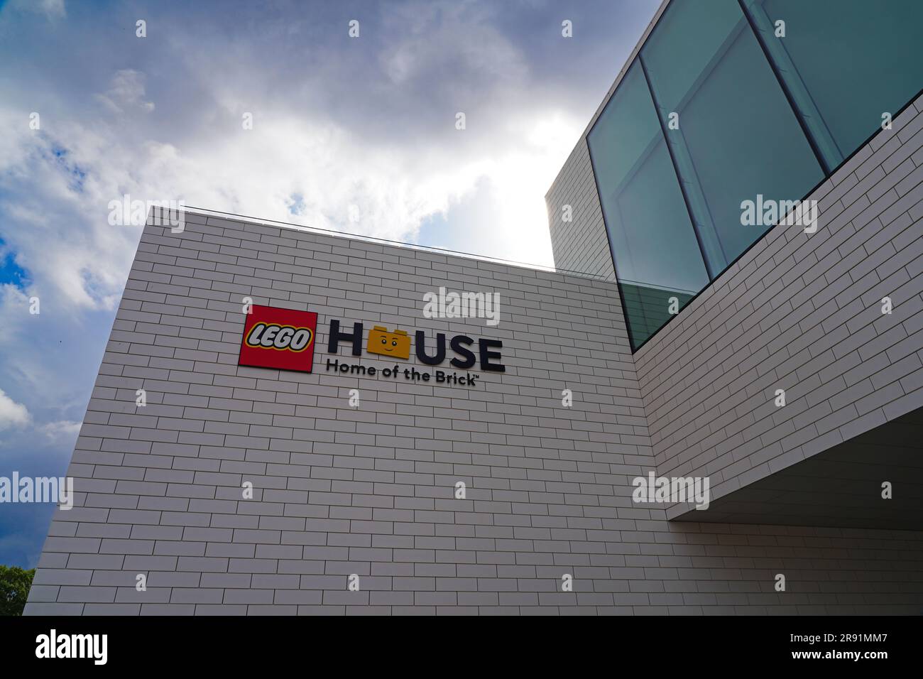 BILLUND, DENMARK –21 AUG 2022- View of Lego House, known as Home of the ...