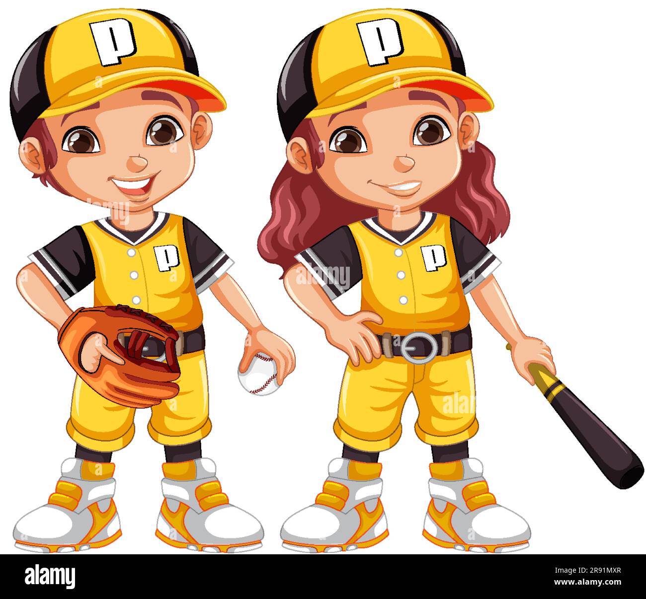 Baseball player cartoon character illustration Stock Vector Image & Art - Alamy