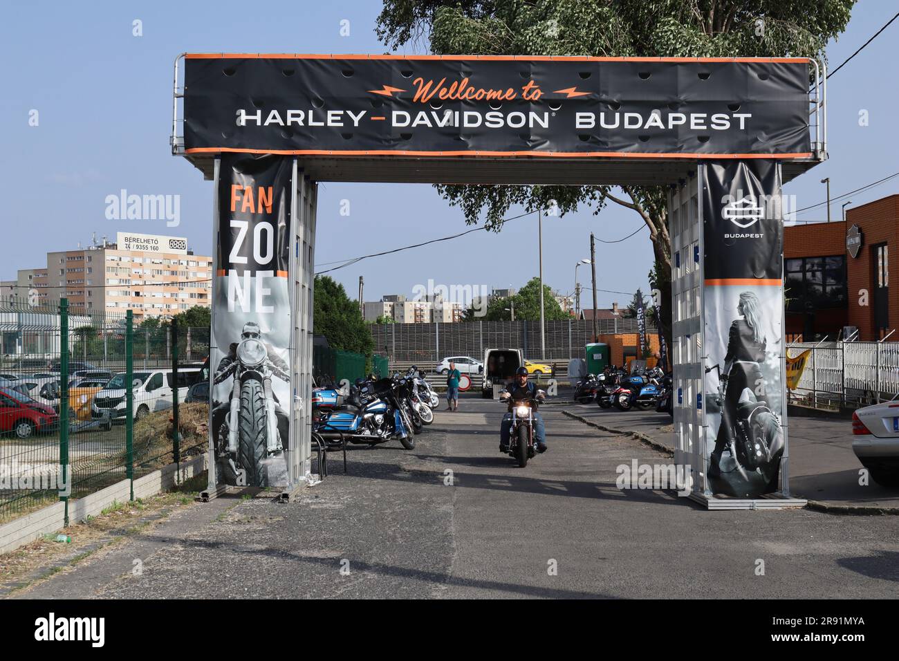 June 23th 2023. Budapest, Hungary Harley-Davidson 120th Anniversary ...