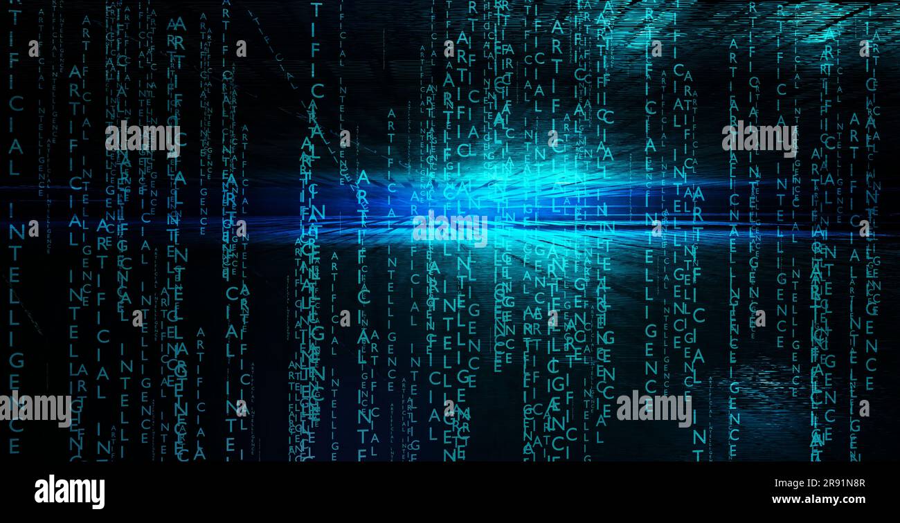 Abstract Binary Code Background Digital Technology Pattern 3d Render