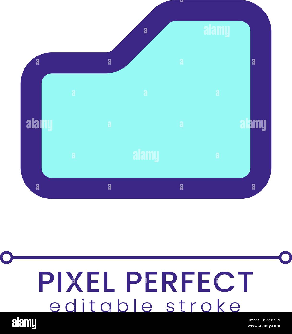 Folder pixel perfect RGB color ui icon Stock Vector Image & Art - Alamy
