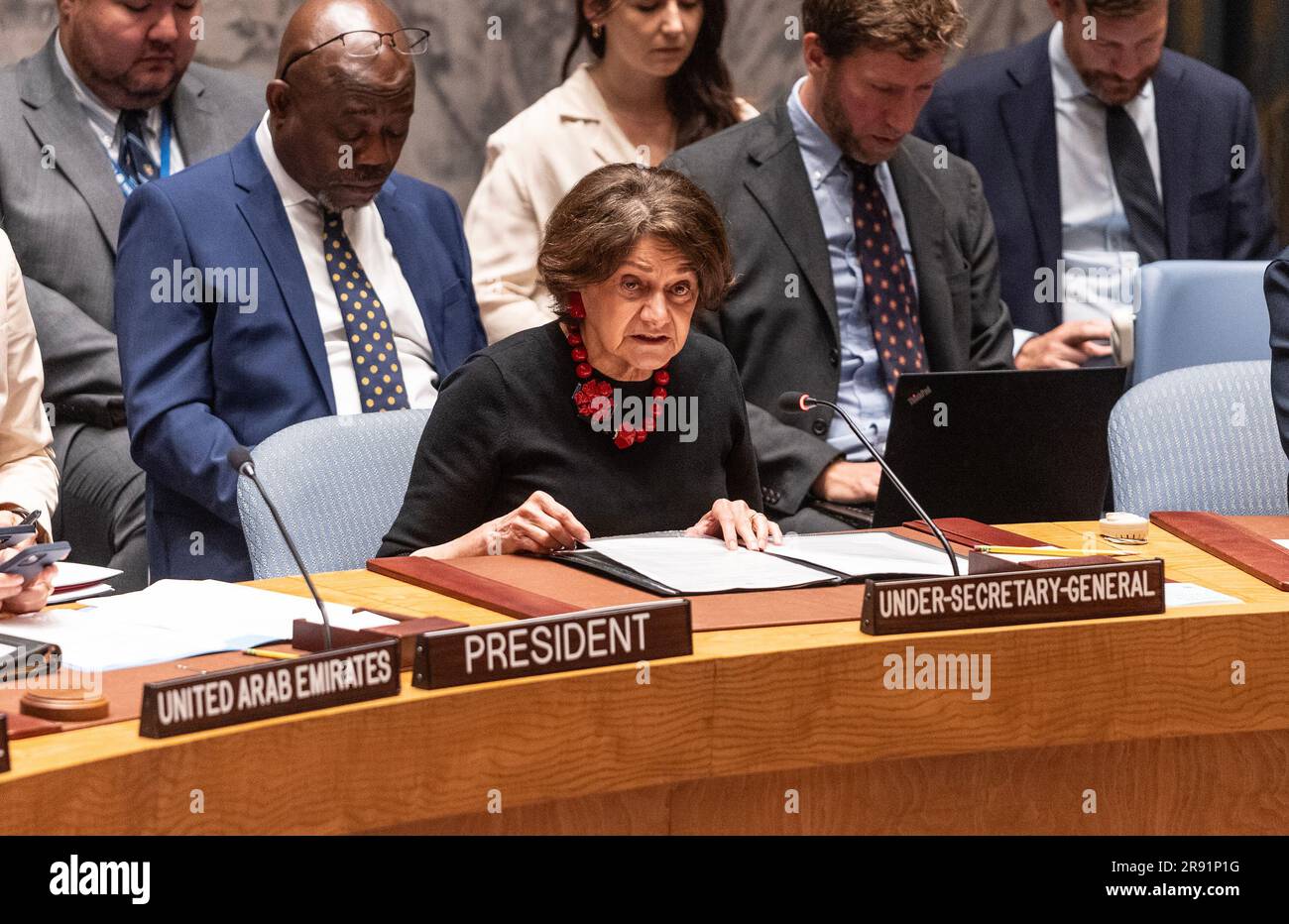 New York, USA. 23rd June, 2023. Rosemary DiCarlo, Under-Secretary ...