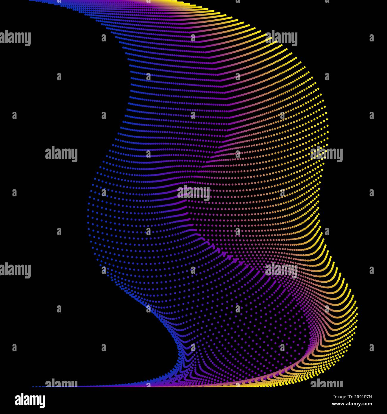 Abstract Polygonal Space On A Low Field Dark Background With Connecting