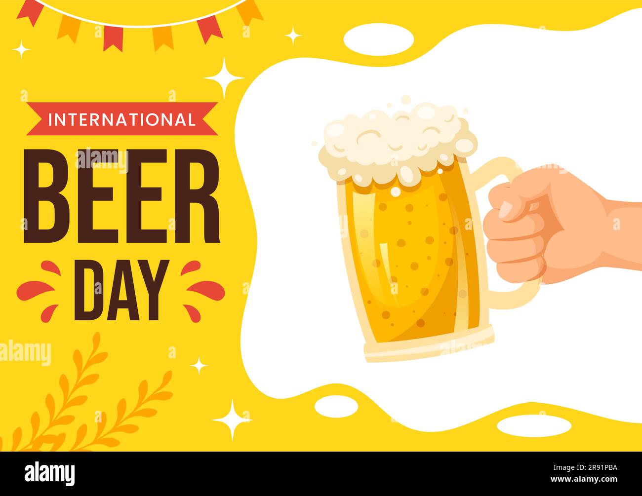International Beer Day Vector Illustration with Cheers Beers ...
