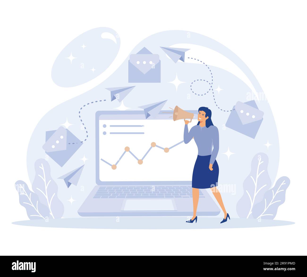 Website navigation bar concept, PR events, corporate landing page ...