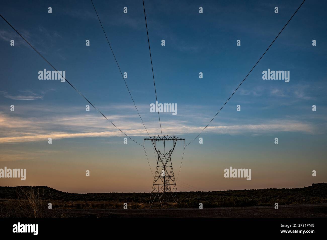 Tramsmission lines hi-res stock photography and images - Alamy