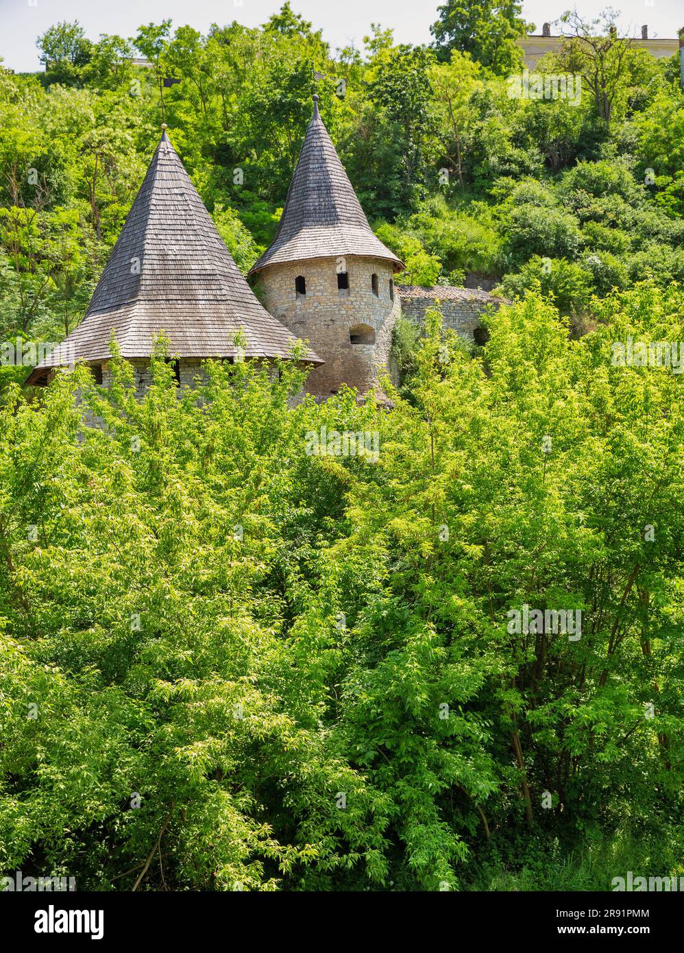 Old stone medieval Polish Gate. It is part of the city's old ...