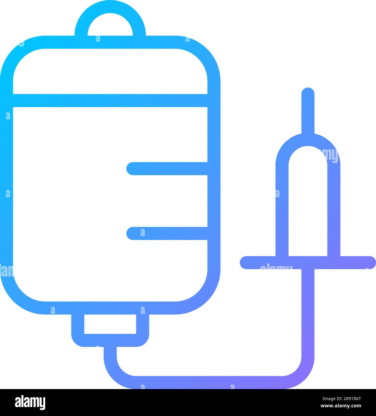 Intravenous therapy pixel perfect gradient linear vector icon Stock ...