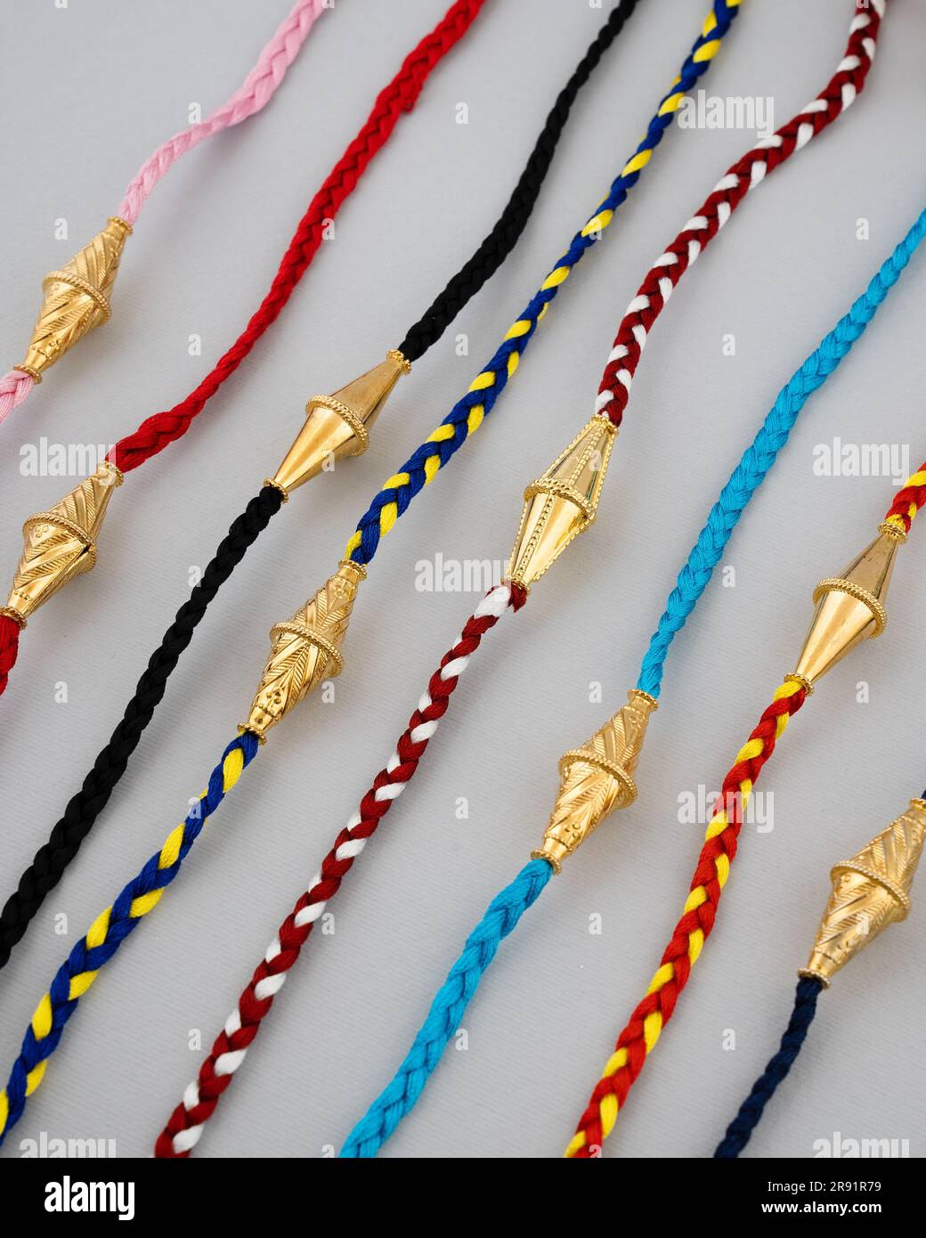 This image features an array of various braid weaving techniques used ...