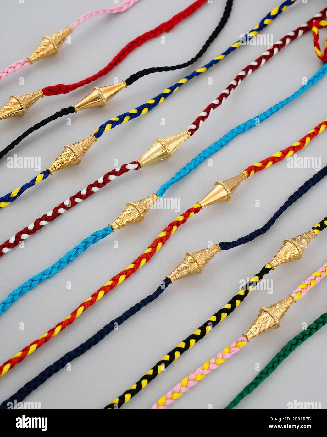 This image features an array of various braid weaving techniques used ...