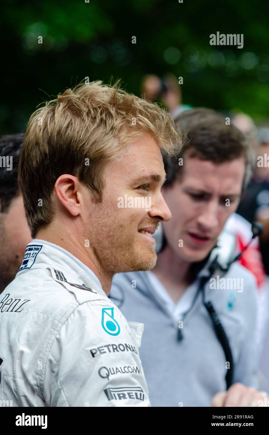 Nico Rosberg at the Goodwood Festival of Speed 2016 motorsport event ...