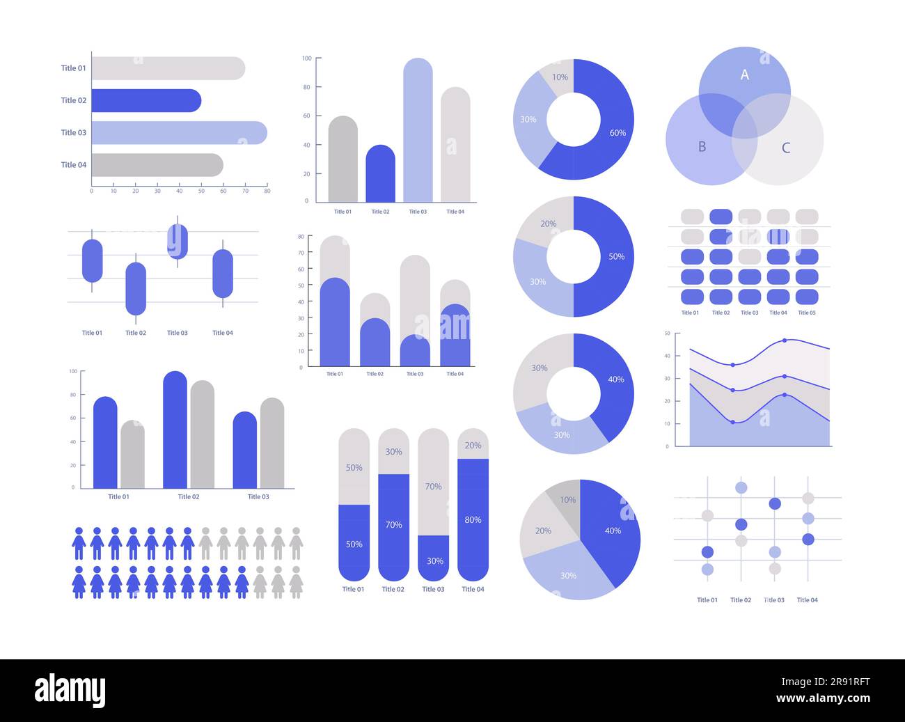 Business and social information infographic chart design template set ...