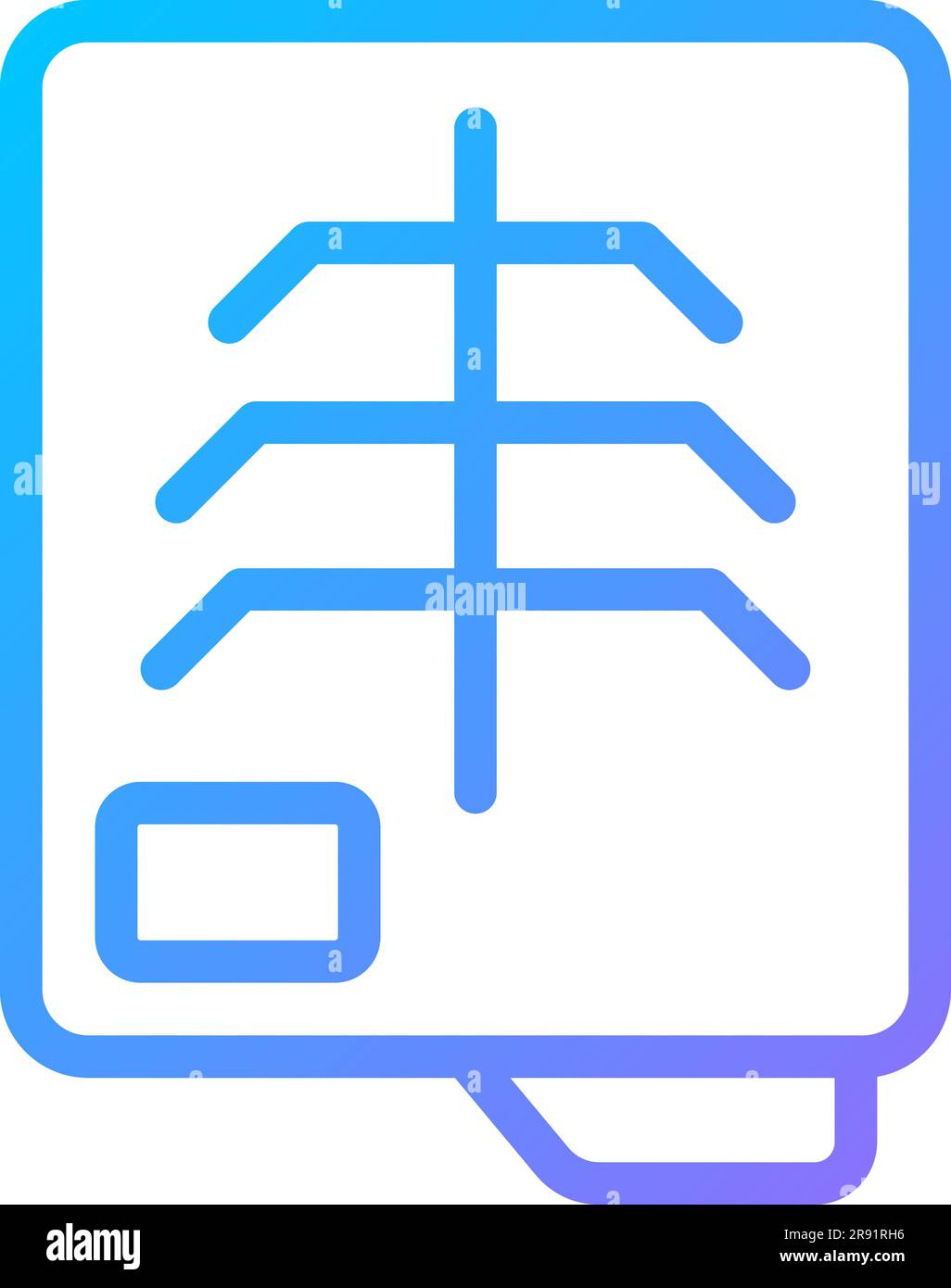 Radiography test pixel perfect gradient linear vector icon Stock Vector ...