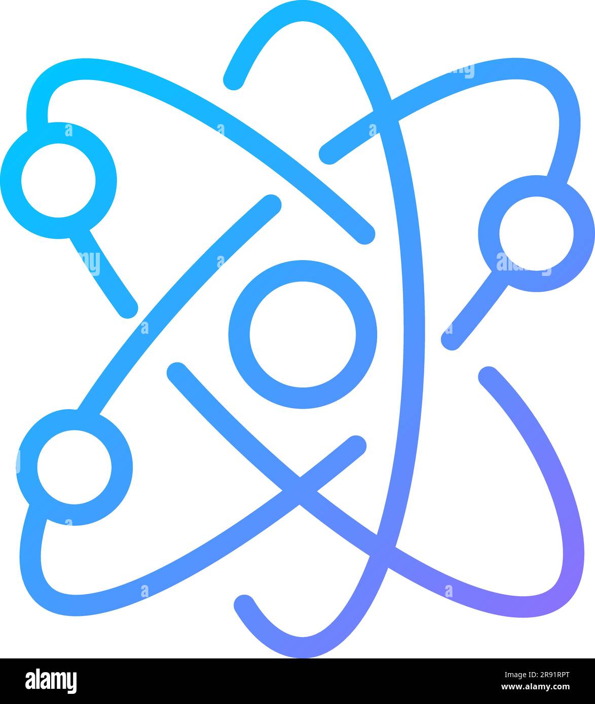 Gradient atom hi-res stock photography and images - Alamy