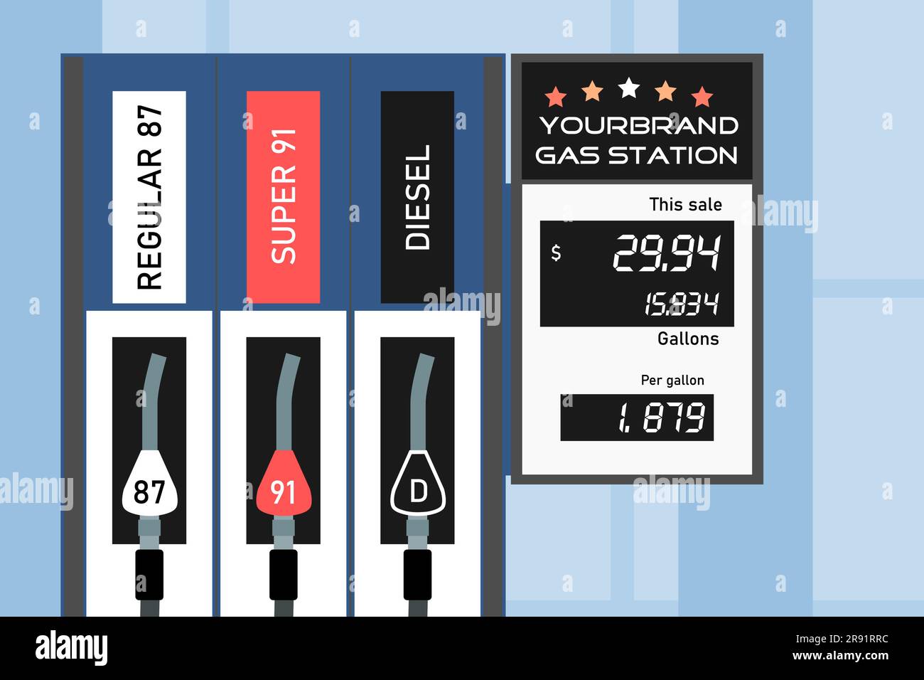 Petrol prices us Stock Vector Images - Alamy