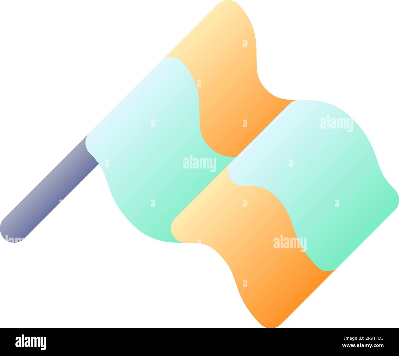 Waving chequered flag pixel perfect flat gradient color ui icon Stock ... Waving chequered flag pixel perfect flat gradient color ui icon Stock ...
