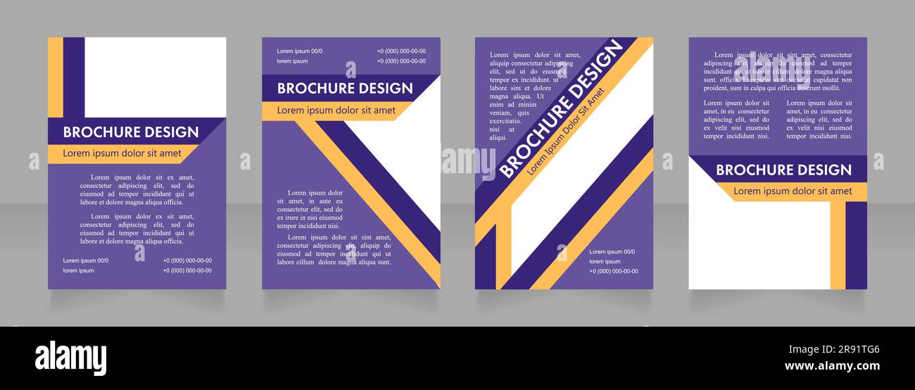 Office meeting announcement blank brochure layout design Stock Vector ...