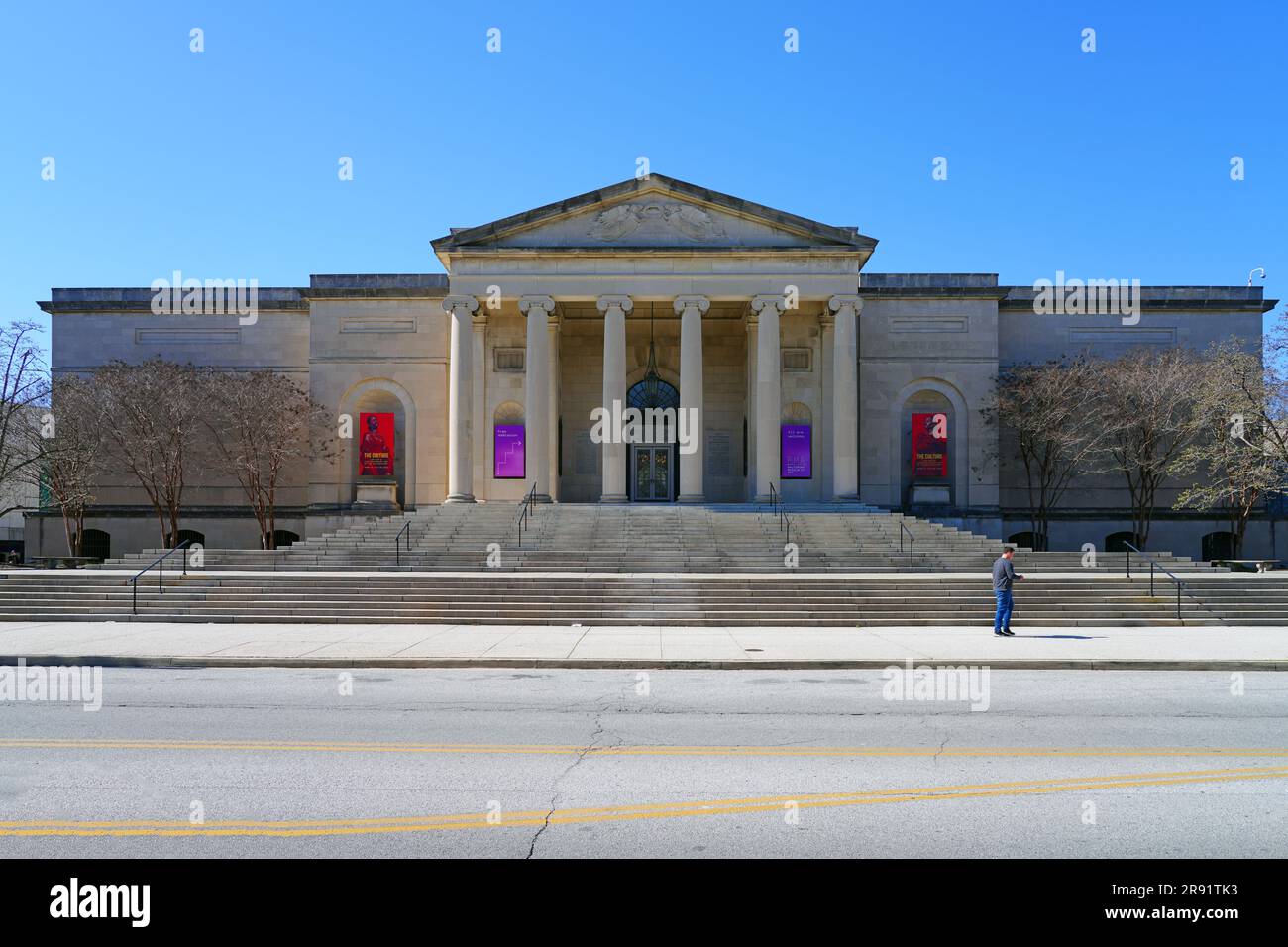 BALTIMORE, MD -30 MAR 2023- View of the Baltimore Museum of Art (BMA), an art museum in ...