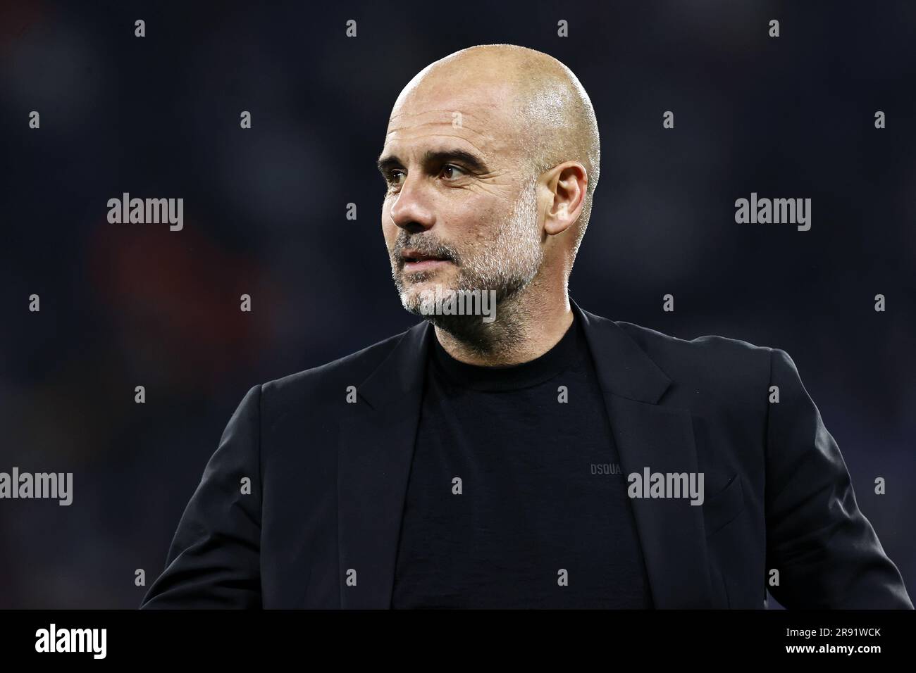 ISTANBUL - Manchester City FC coach Pep Guardiola during the UEFA ...
