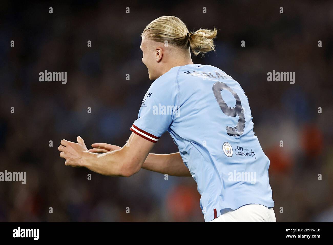 Erling haaland celebration hi-res stock photography and images - Alamy