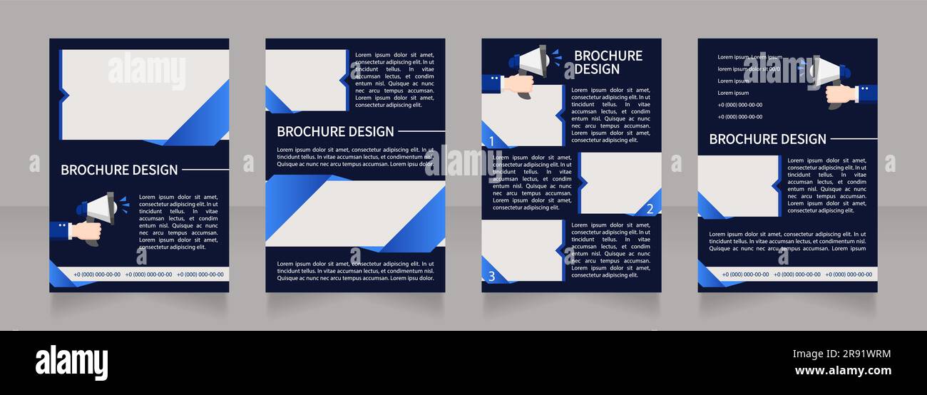 Candidate sourcing strategies blank brochure layout design Stock Vector ...