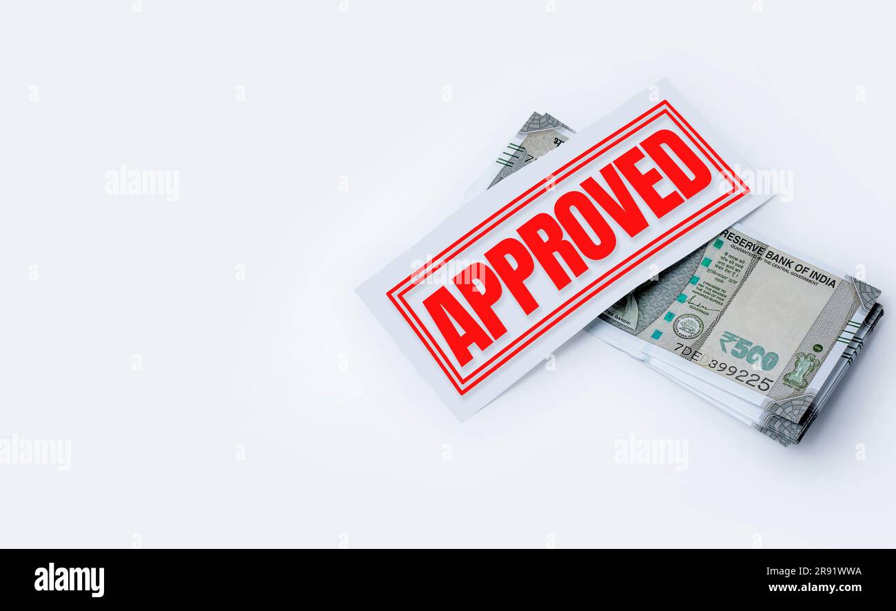 Indian currency. Stack of money isolated on white background with copy ...