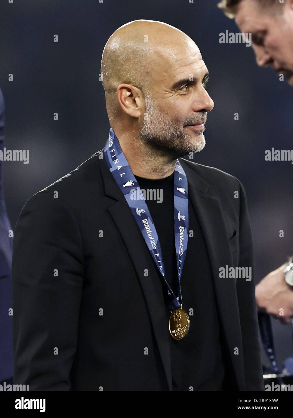 ISTANBUL - Manchester City FC coach Pep Guardiola during the UEFA ...