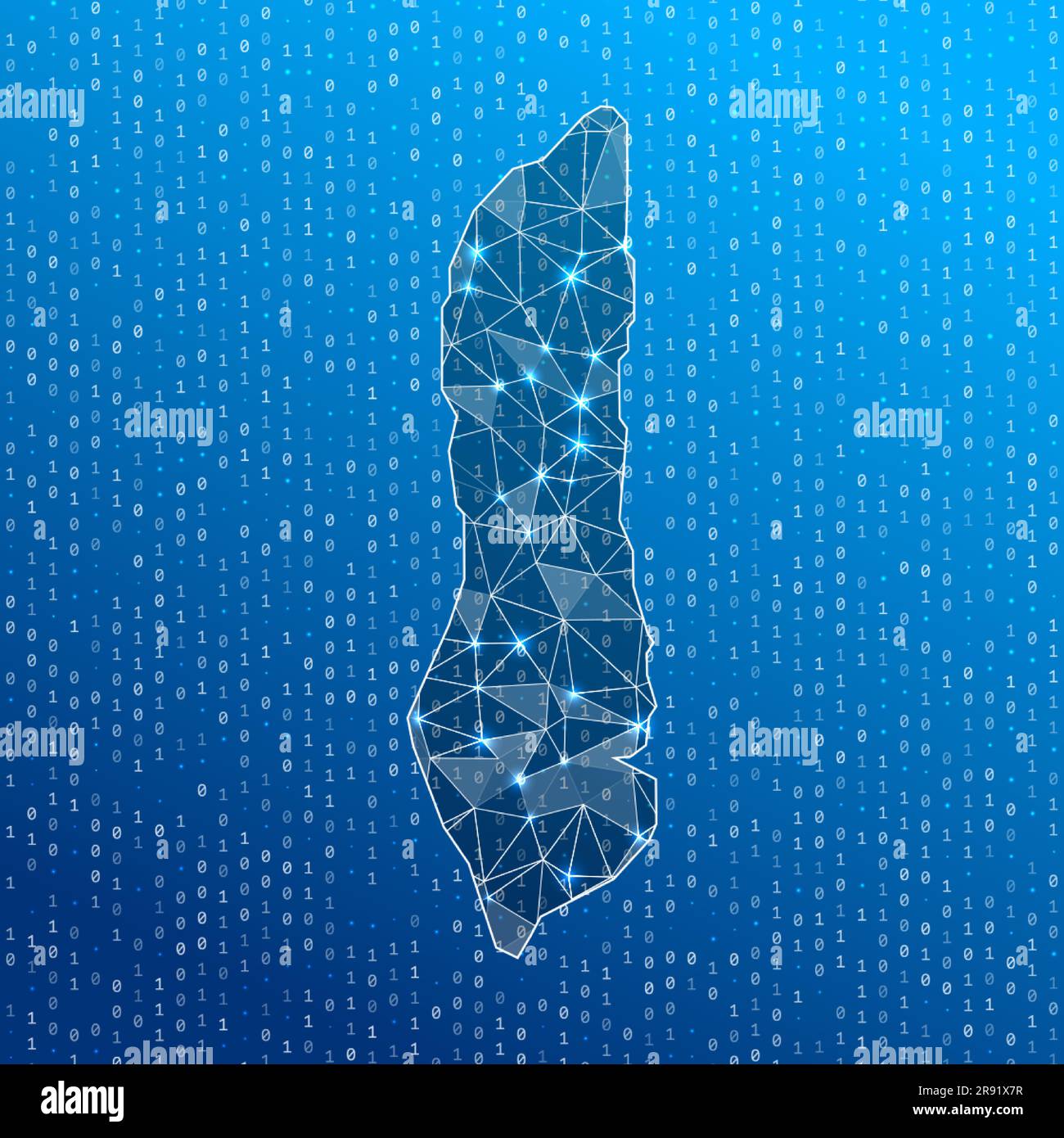Network map of Grand Turk Island. Island digital connections map ...