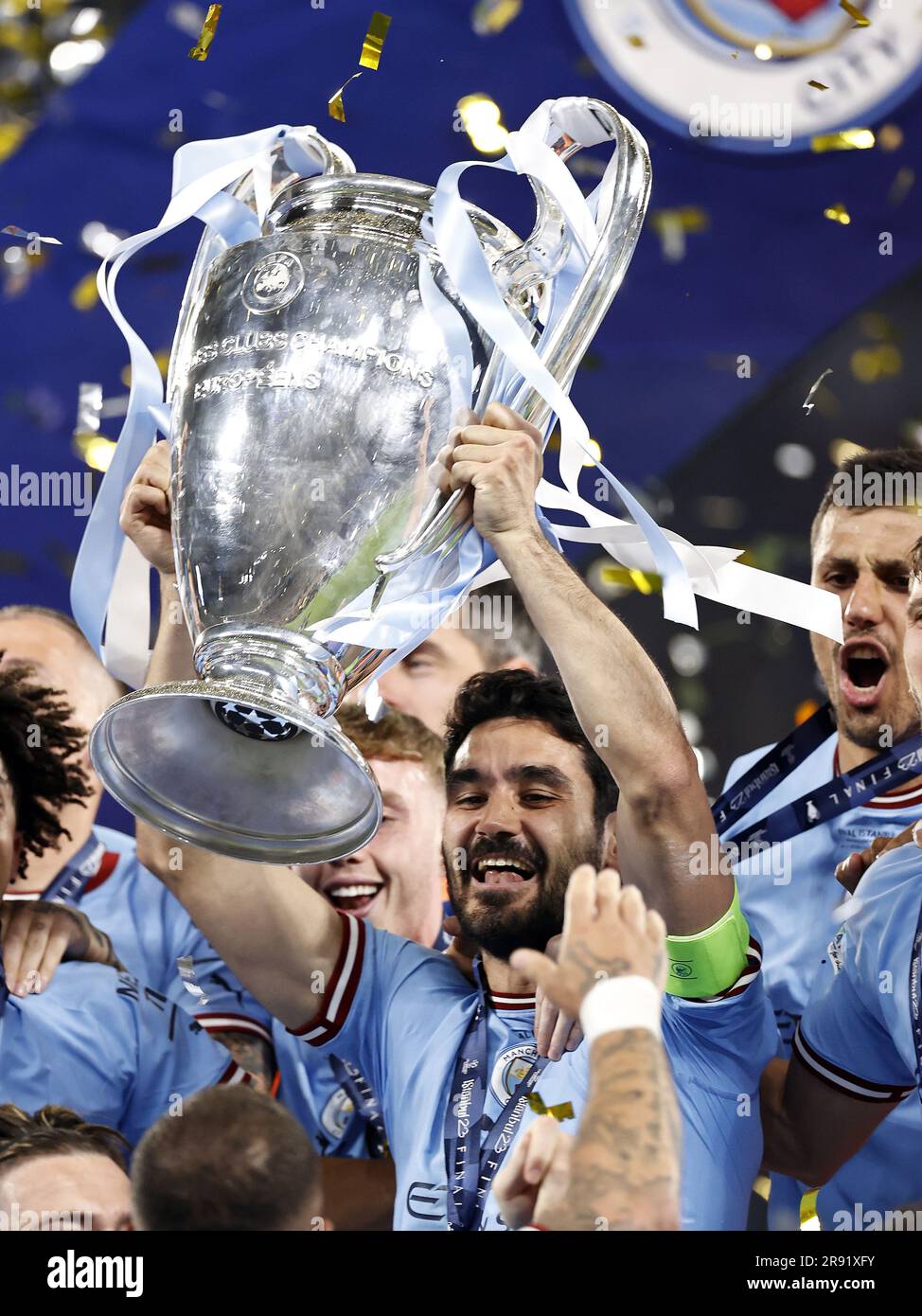 ISTANBUL - Ilkay Gundogan of Manchester City FC with UEFA Champions ...