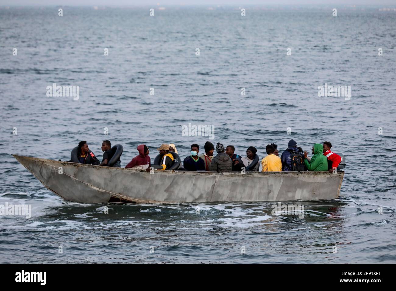 Human migration boats hi-res stock photography and images - Alamy