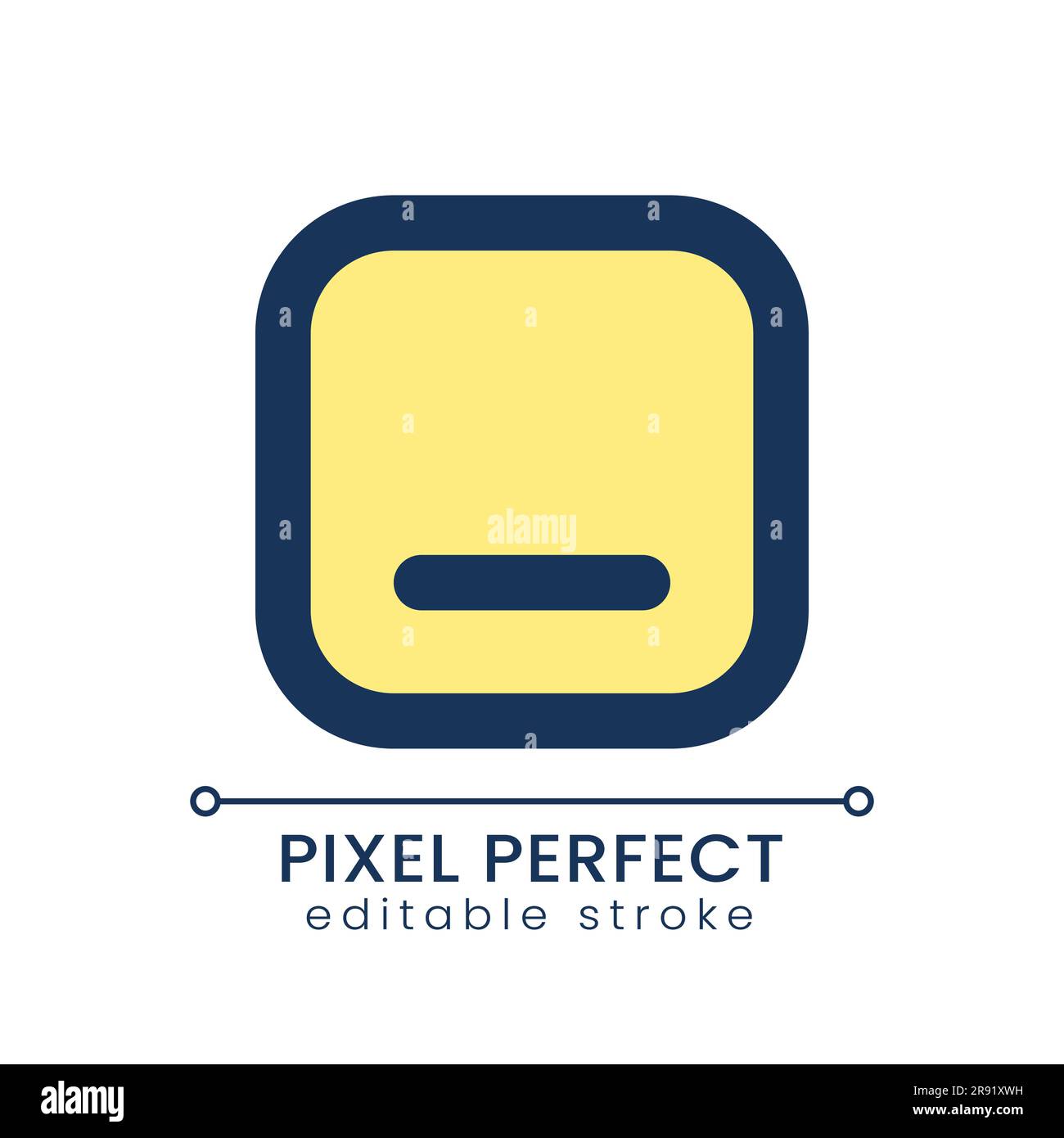 Minimize button pixel perfect RGB color ui icon Stock Vector Image & Art - Alamy